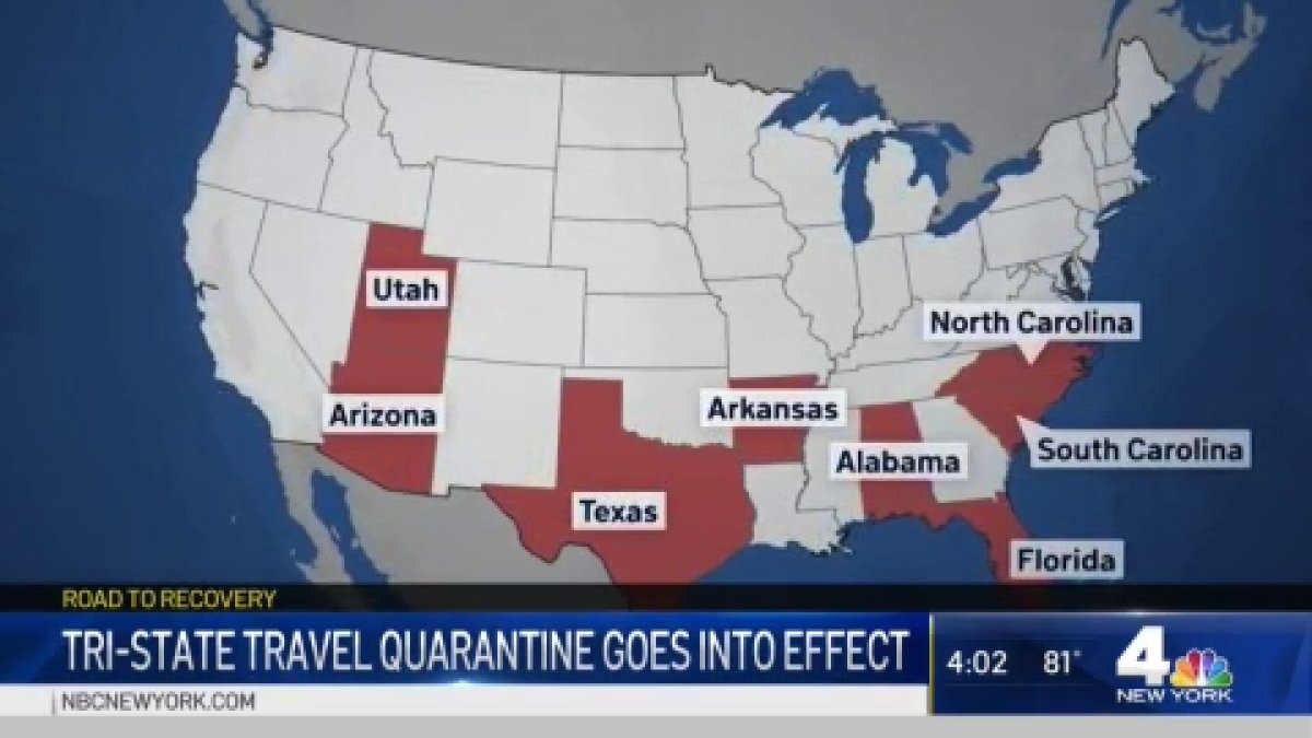 Tri-State Travel Quarantine Now in Effect – NBC New York