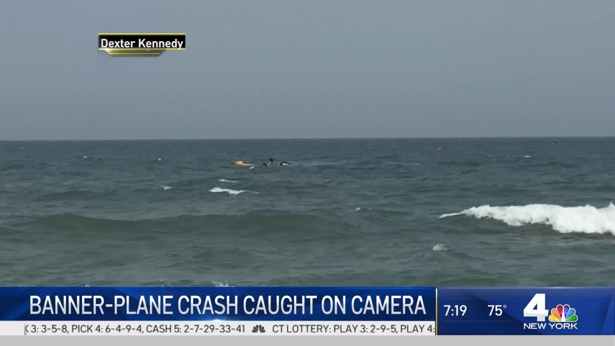 Banner Plane Crash Off New Jersey Coast Caught on Camera – NBC New York