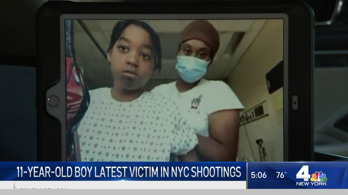 11 Year-Old Boy Hit By Stray Bullet as NYC Shooting Rise – NBC New York