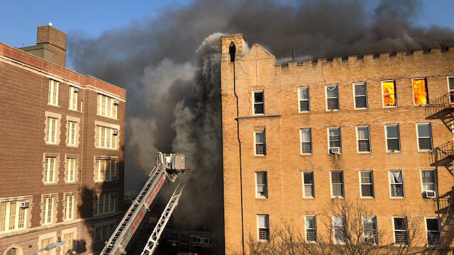 23 Injured, Roof Collapses As 6-Alarm Fire Tears Through Brooklyn ...