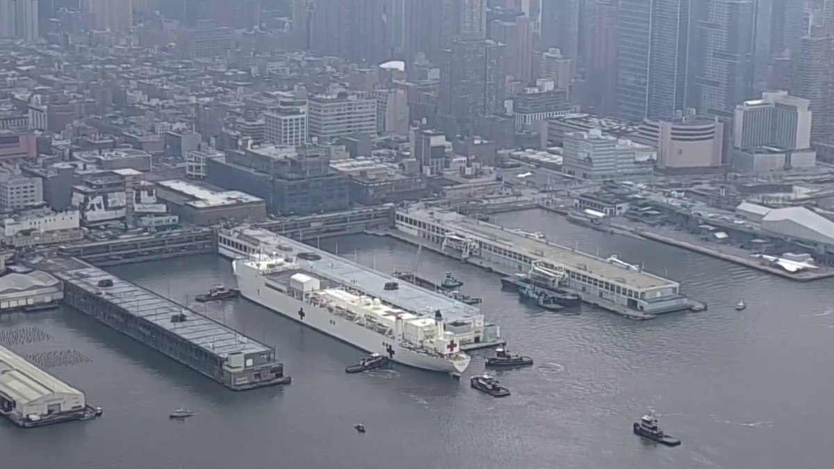 Floating Hospital USNS Comfort Arrives in NY, Taking Pressure Off COVID ...