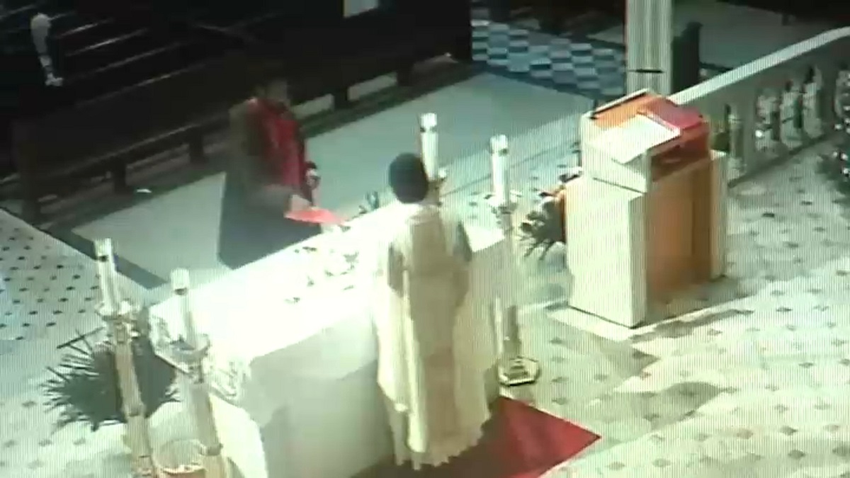 Video Shows Man Desecrating Altar During Sunday Morning Mass in ...