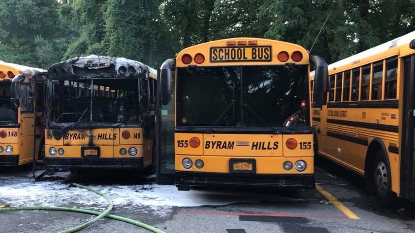 School Buses Catch Fire in Westchester Bus Garage, Fire Department Says ...