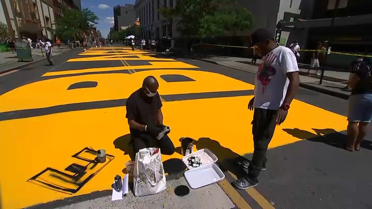 Black Lives Matter Mural Painted Down Brooklyn Street – NBC New York