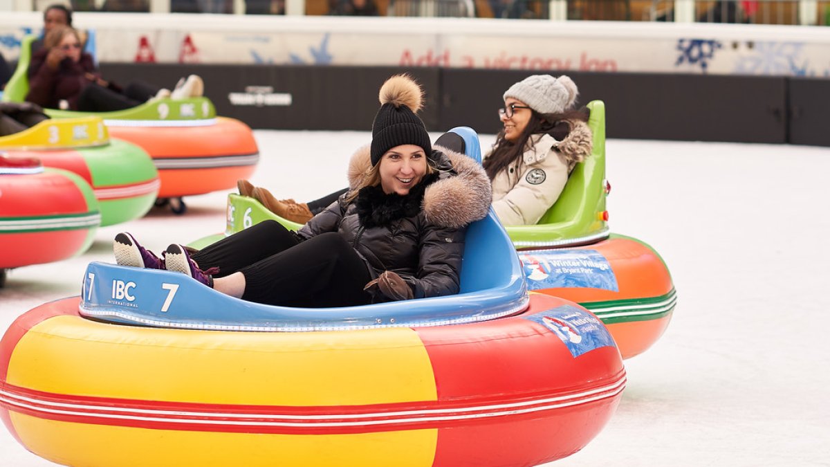 Bumper Cars on Ice Returns to Bryant Park for Extended Run – NBC New York