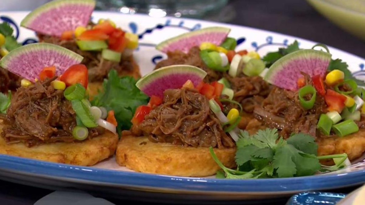 Chef Esty Wolbe’s Pulled Brisket Latke Tacos – NBC New York