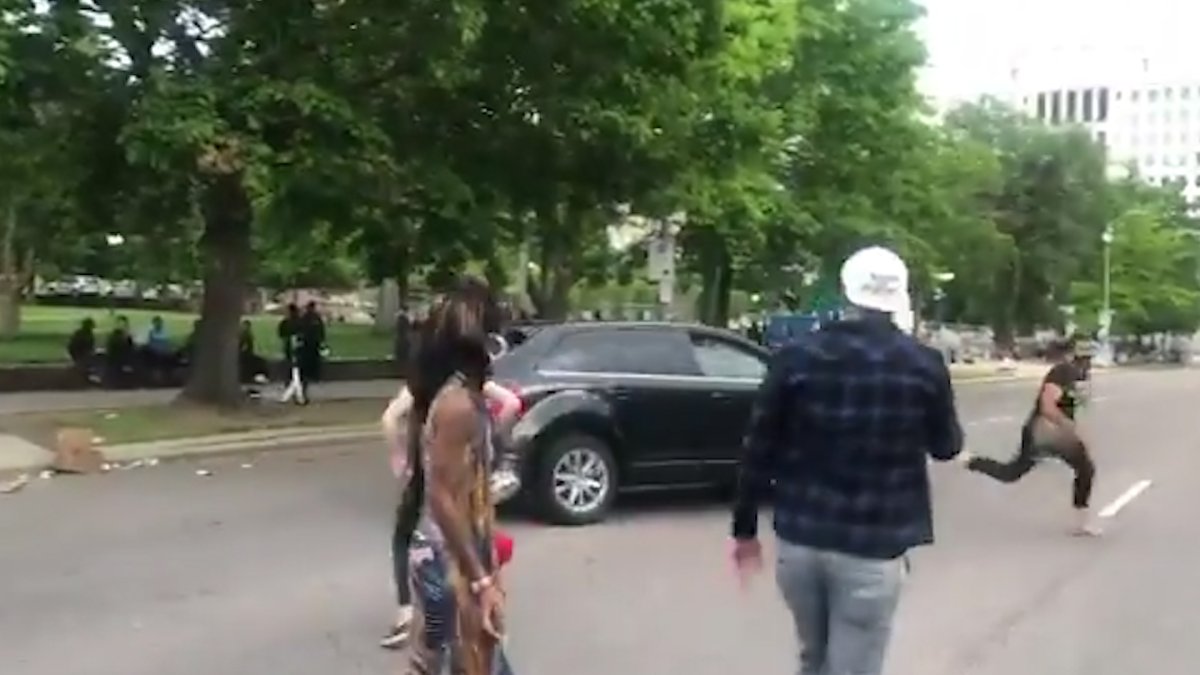 Video Shows Protester Being Run Over By Car – NBC New York
