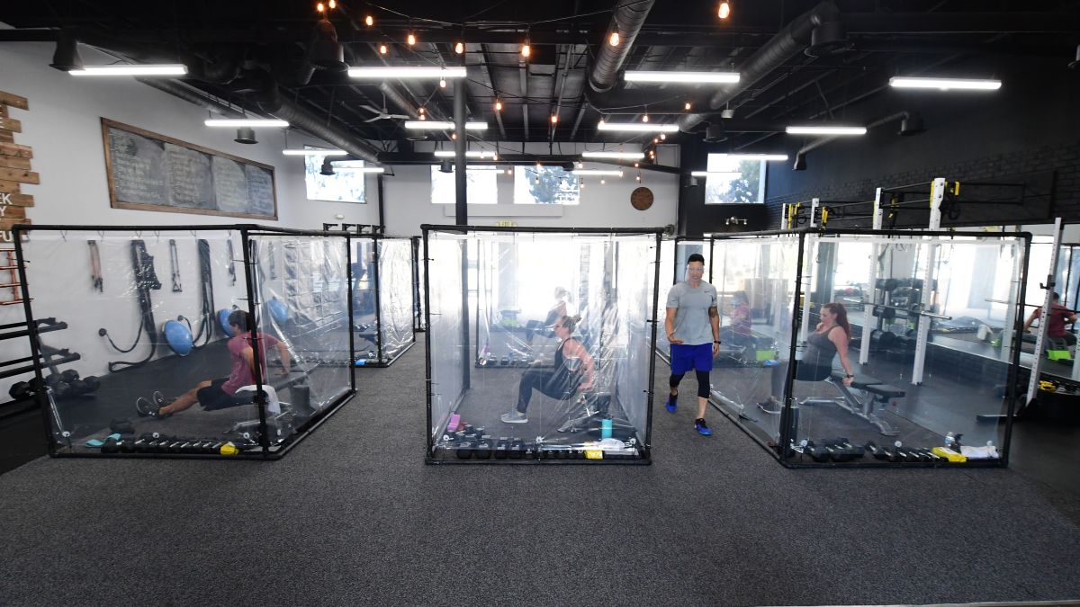 Gym Debuts Workout Pods Made From Shower Curtains as Chains Increase ...