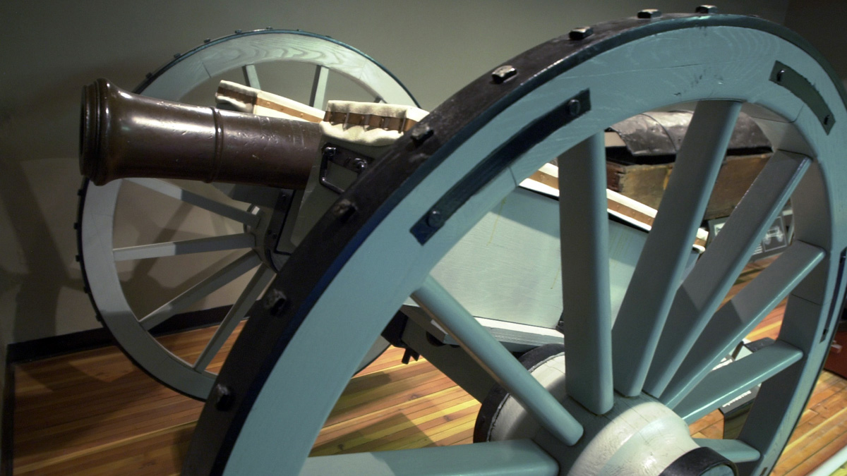 Princeton Cannon Painted Rutgers Red – NBC New York