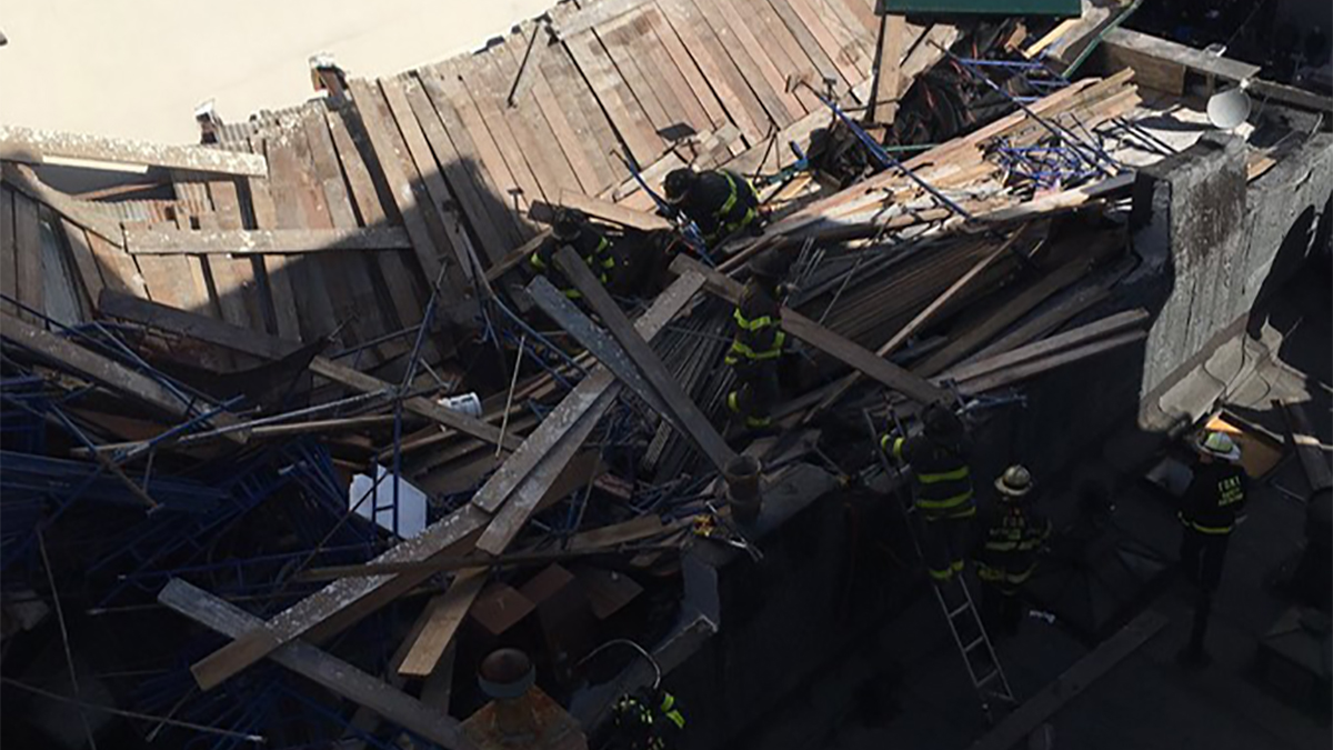 3 Injured in Brooklyn Scaffolding Collapse – NBC New York
