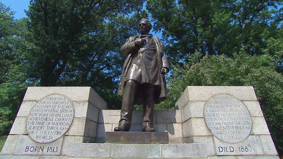 In Wake of Charlottesville, Statue of. J. Marion Sims in Central Park ...