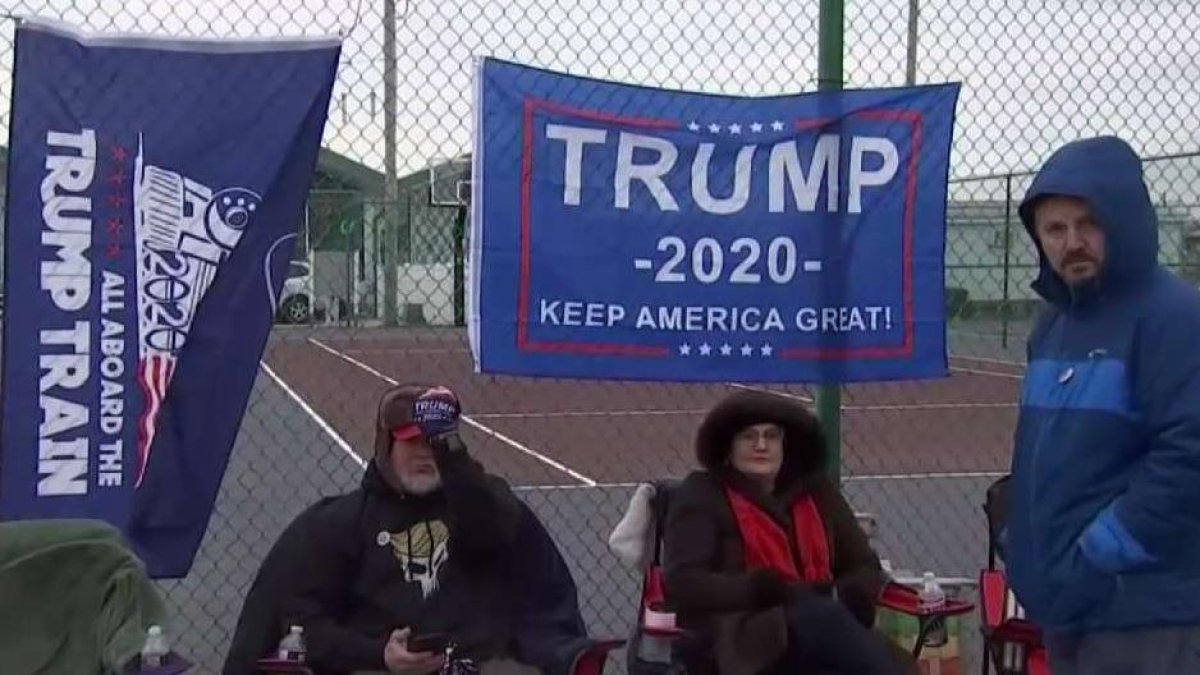 Trump Supporters Line Up in Wildwood Ahead of Rally – NBC New York