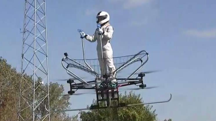 Woman Demonstrates One Person Flying Machine in NJ – NBC New York