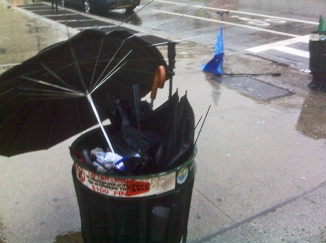 Trash the Umbrella! Gusty Winds, Heaving Rain Strike Region – NBC New York