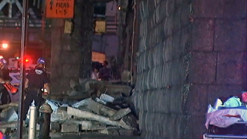 Brooklyn Bridge Underpass Facade Collapses – NBC New York