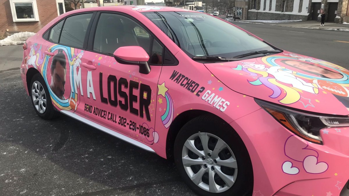 Fantasy Football Player Drives Pink ‘Loser Mobile’ After Defeat – NBC ...