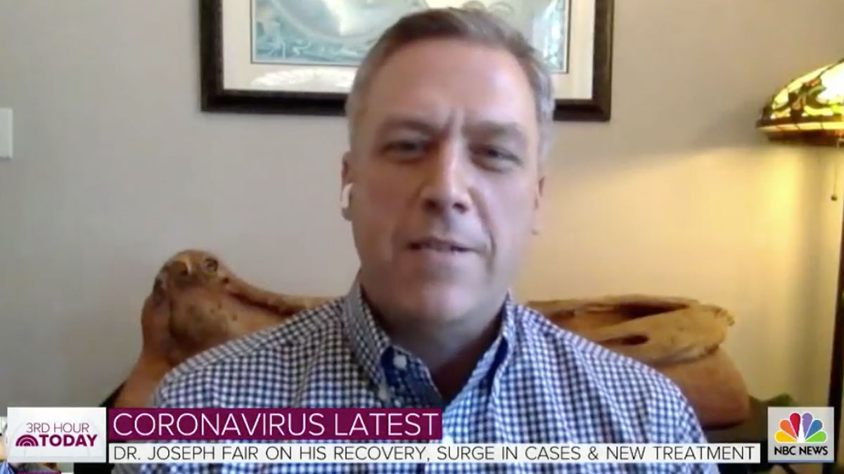 After Severe Illness, NBC’s Dr. Joseph Fair Tests Negative for COVID-19 ...