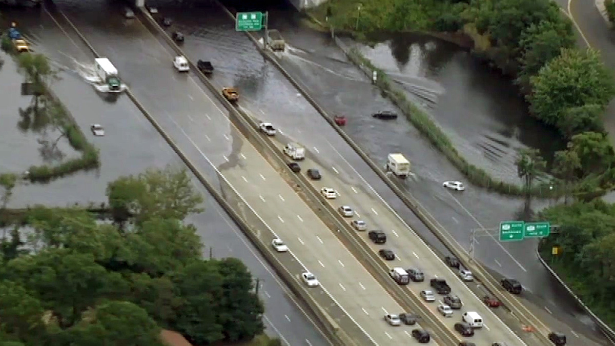 Aerial View: Chopper Over Flood-Wrecked Long Island – NBC New York