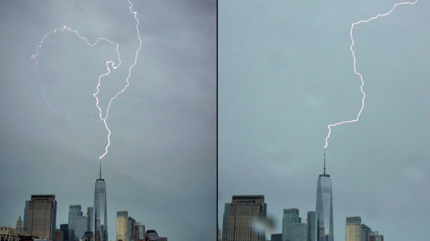 Lightning Strikes World Trade as Storms Hit NYC – NBC New York