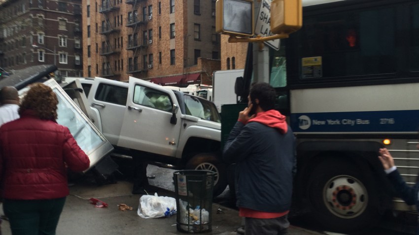 SUV Crashes Into MTA Bus in Manhattan: FDNY – NBC New York
