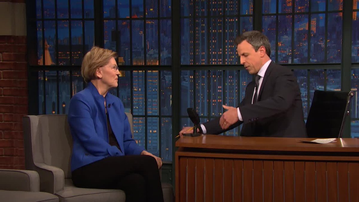 ‘Late Night’: Warren Talks Castro Endorsement, Kate McKinnon and ...