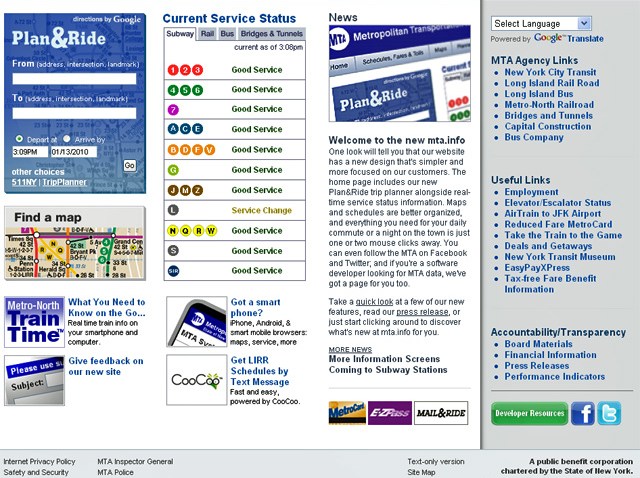 MTA Unveils Redesigned Web Site – NBC New York