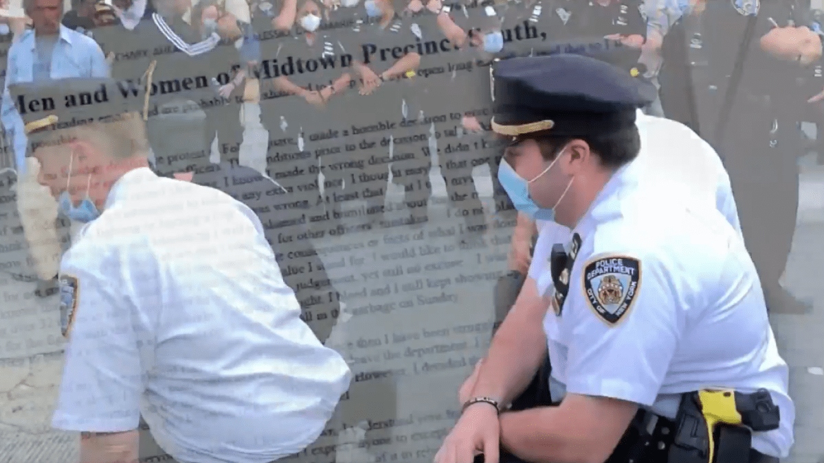 NYPD Lt. Apologizes to Colleagues for Kneeling During George Floyd ...