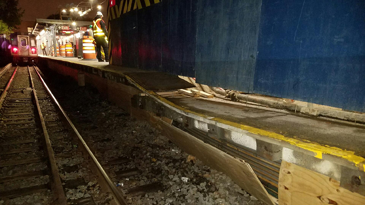 5 Train Service Resumes After Platform Collapse – NBC New York