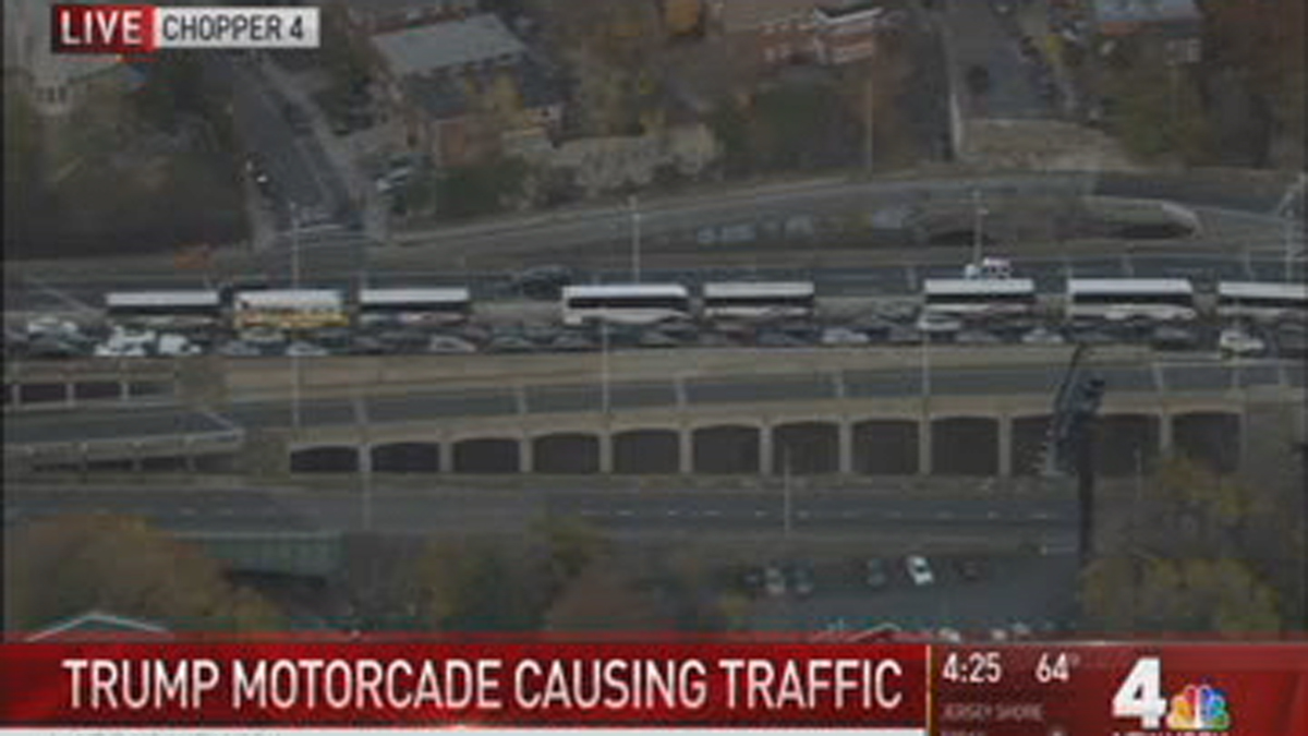 President-Elect Donald Trump’s Motorcade Shuts Down Lincoln Tunnel ...