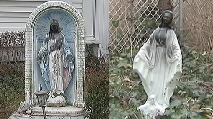 Virgin Mary Statues Defaced in Yonkers – NBC New York