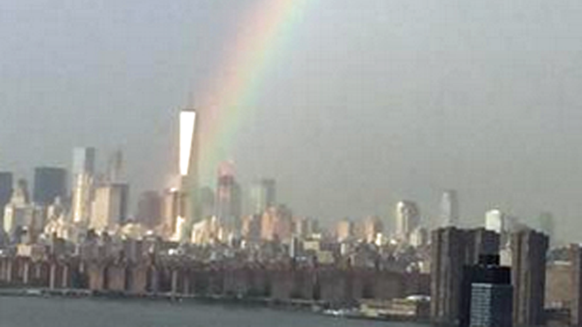 Rainbow Appears Over World Trade Center on Eve of Sept. 11, 2015 – NBC ...