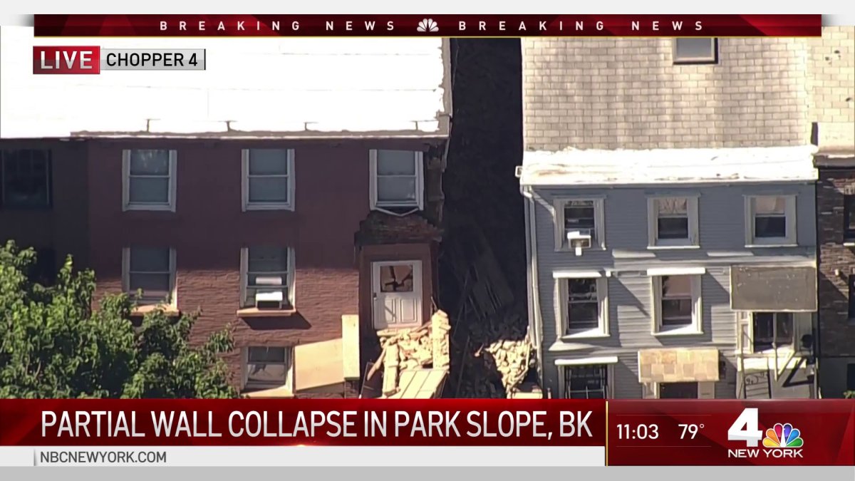 Partial Wall Collapse in Brooklyn – NBC New York