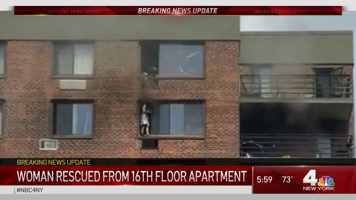 FDNY Rescues Woman Hanging Out of 16th Floor Window During Harlem Fire ...