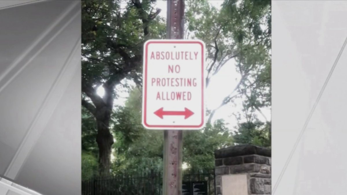 ‘No Protesting Allowed’: UES Sign Meant to Look Official Irks ...