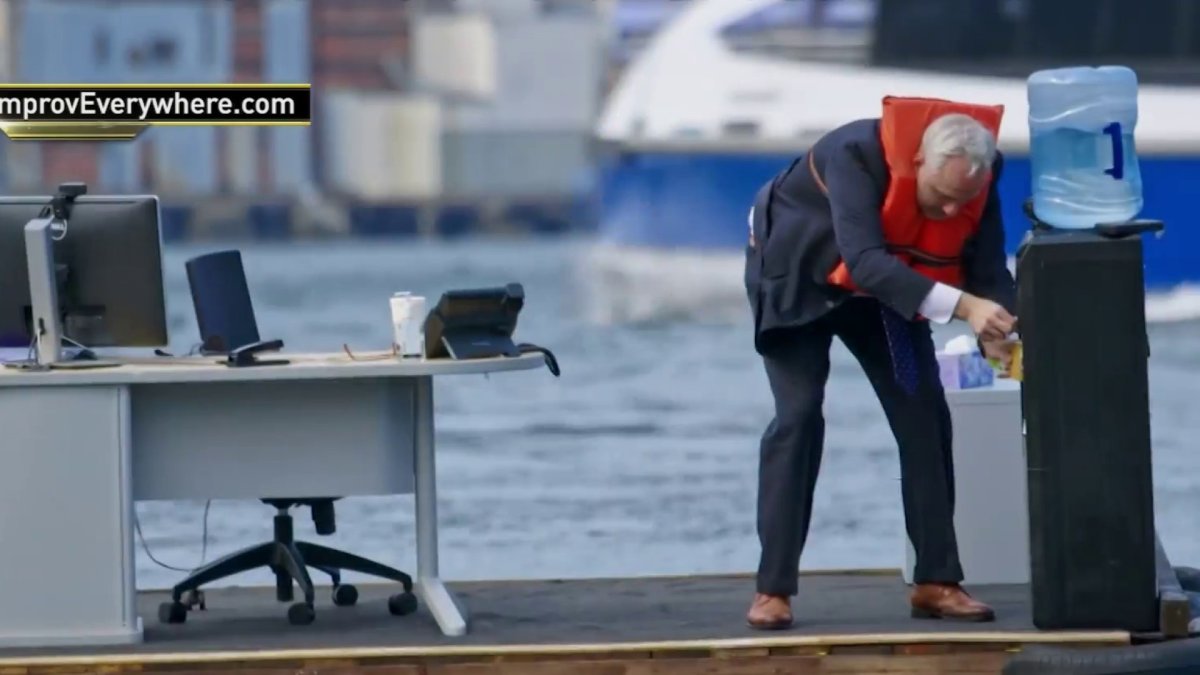 Improv Group Creates Ultimate Socially Distance Office – NBC New York