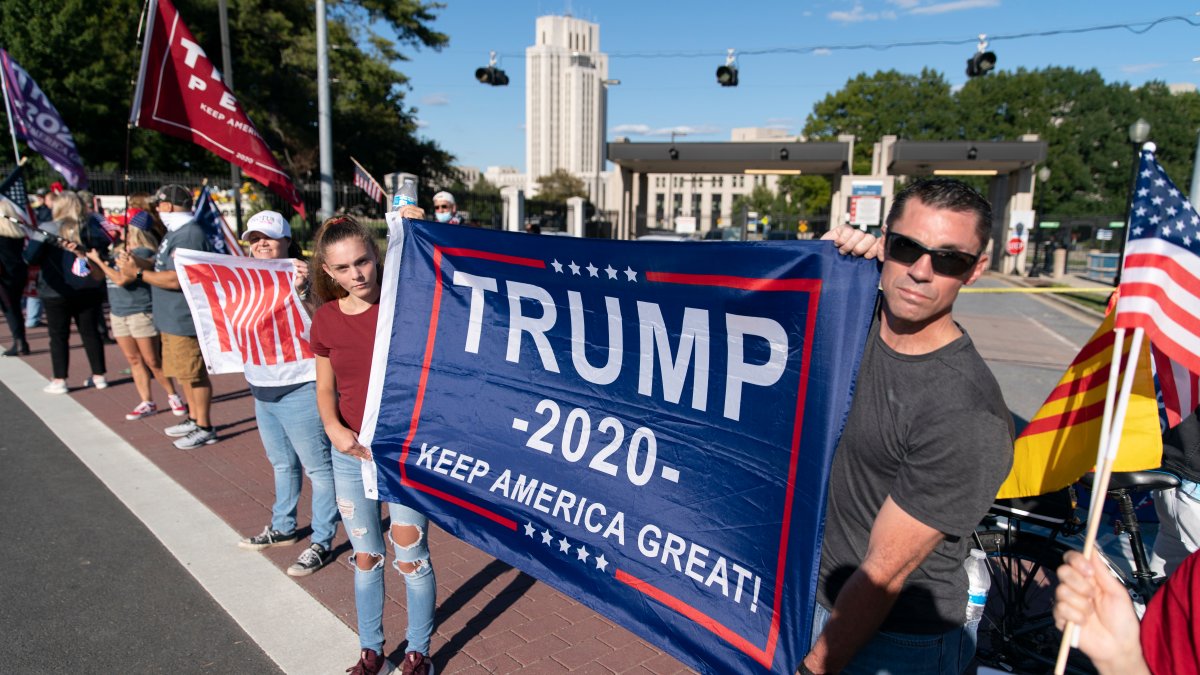 Trump Supporters Outside Walter Reed Call for Prayers, Well Wishes as ...