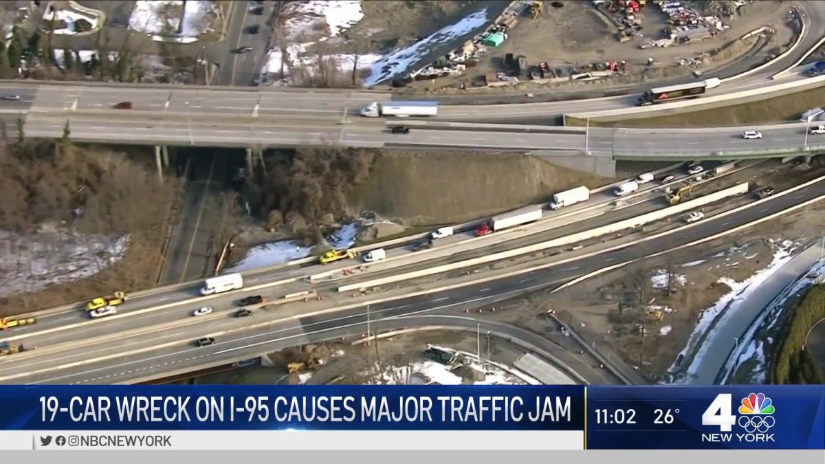19-Car Wreck on I-95 Causes Major Traffic Jam – NBC New York