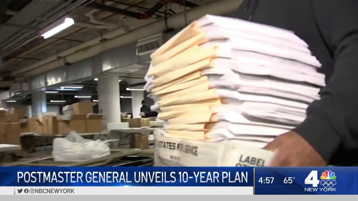Postmaster General Unveils 10-Year Plan – NBC New York