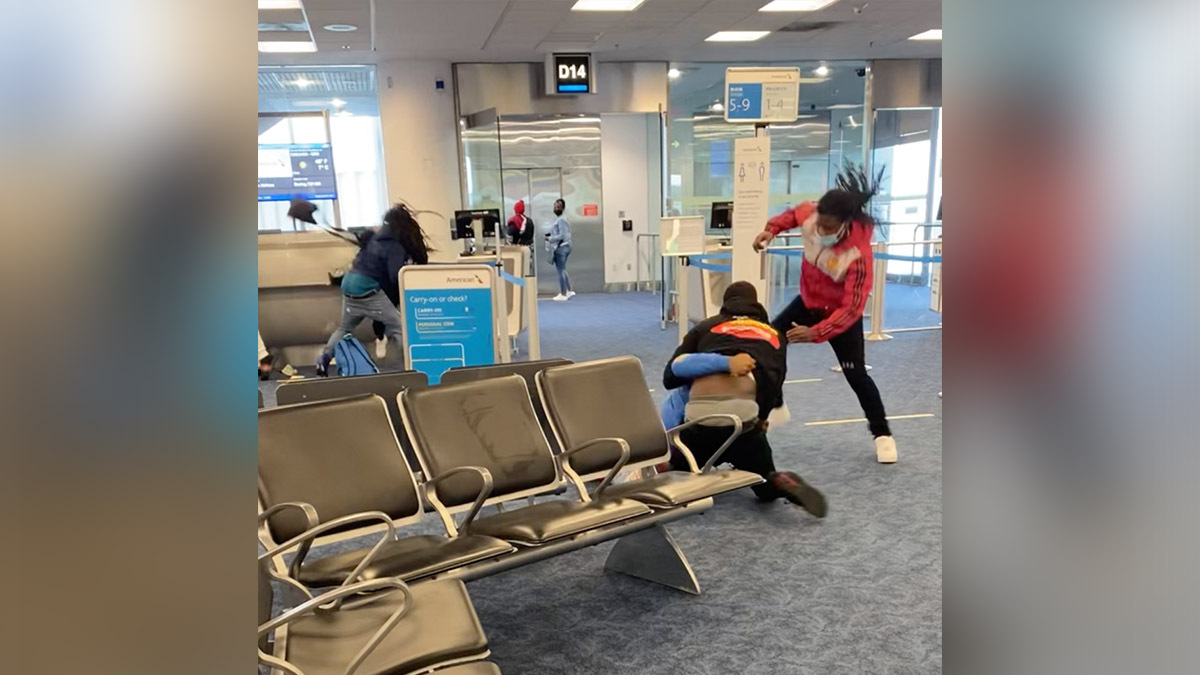 Man Arrested After Video Shows Wild Fights Inside Miami International ...