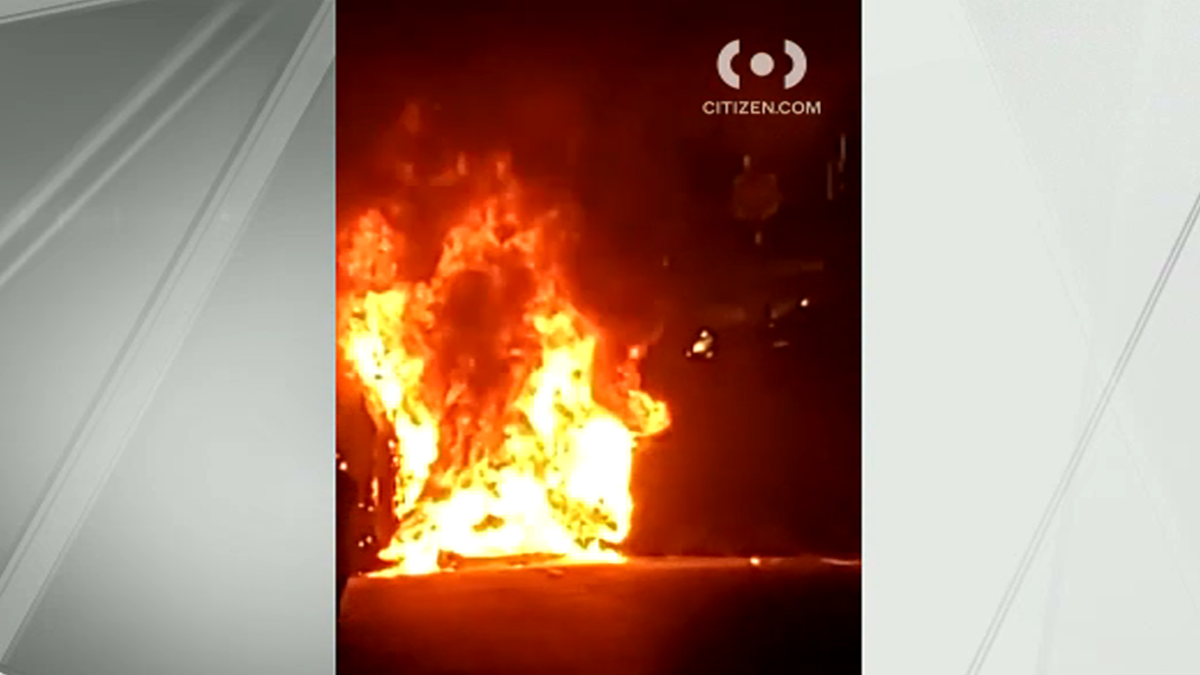 8 Hurt in Bronx Bus Fire After Crash With Motorcycle – NBC New York