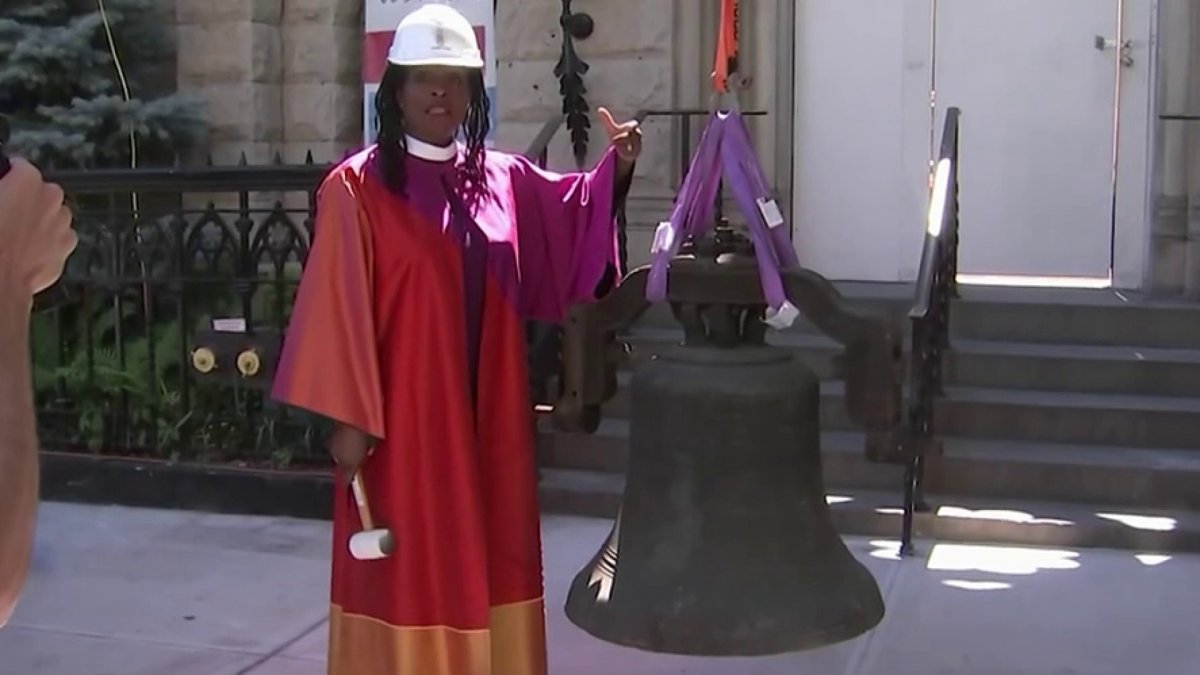 New York Liberty Bell Moves to New Home After Fire – NBC New York