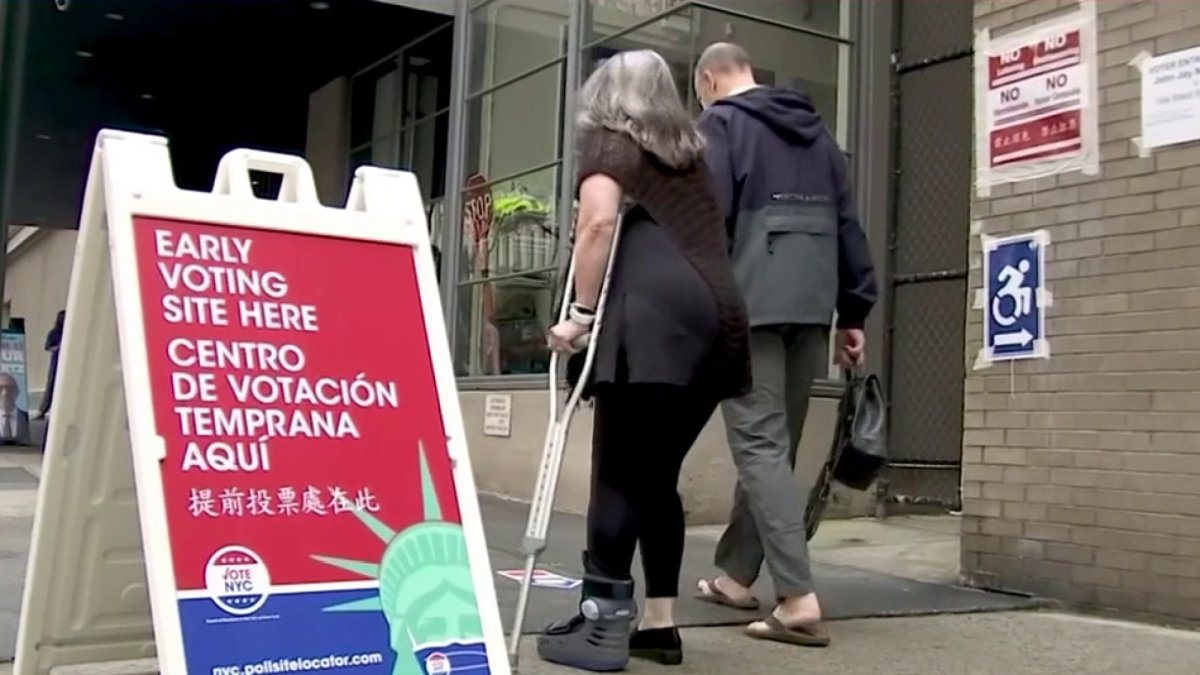 Short Wait Times for 1st Weekend of Early Voting in NYC – NBC New York
