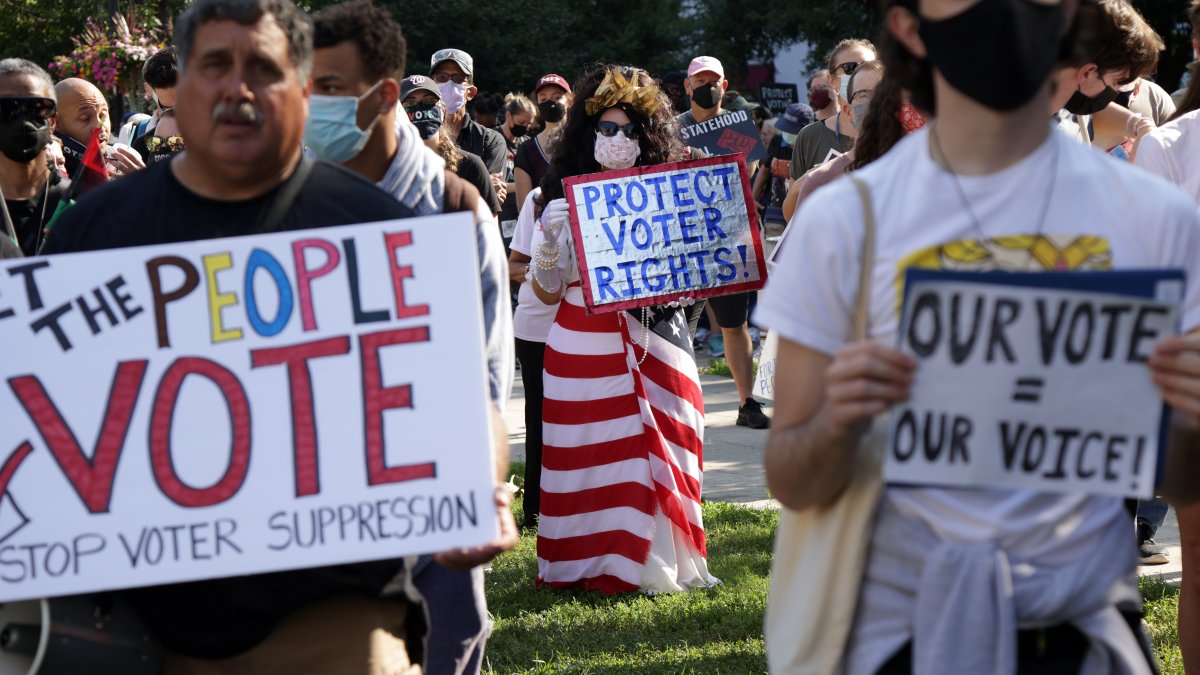 Voting Rights March: Thousands Rally in Washington DC – NBC New York