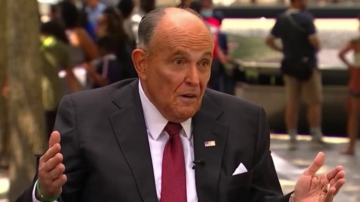 Rudy Giuliani Says U S Has ‘gone Off The Rails Denies He Has Alcohol