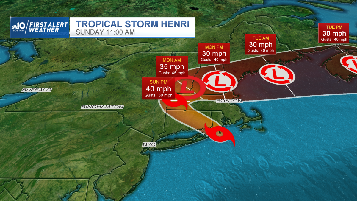 Will Hurricane Henri Make Landfall in MA, CT or NY? How NOAA Forecast ...