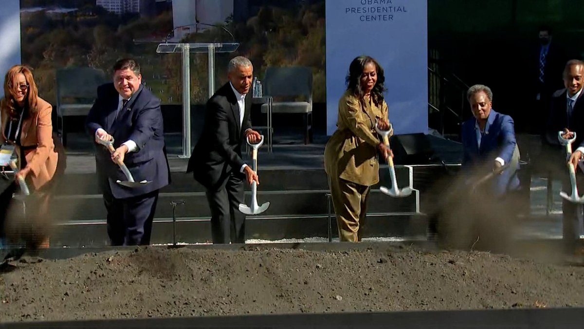 Barack and Michelle Obama Break Ground on Presidential Center in ...