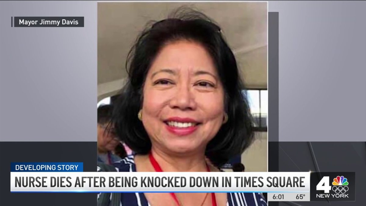 Nurse Dies After Being Knocked Down in Times Square – NBC New York