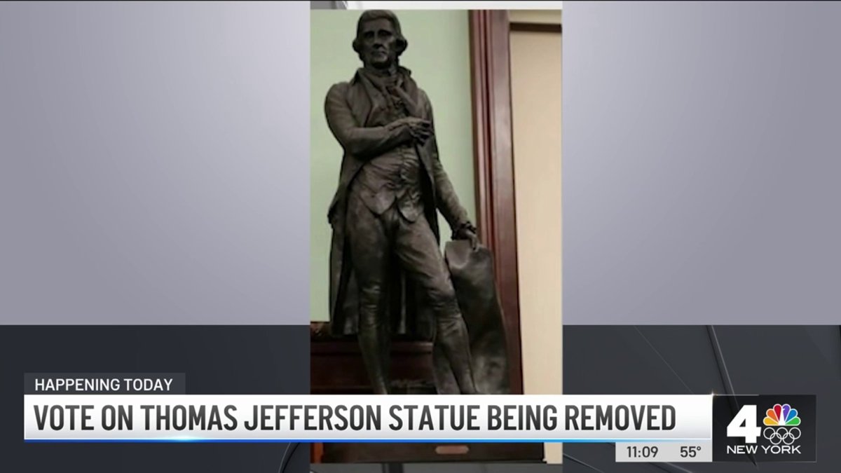 Vote Pending on Thomas Jefferson Statue’s Removal From City Hall – NBC ...