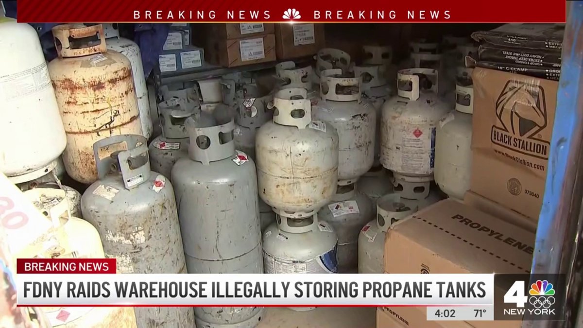 FDNY Raids Warehouse Illegally Storing Propane Tanks – NBC New York