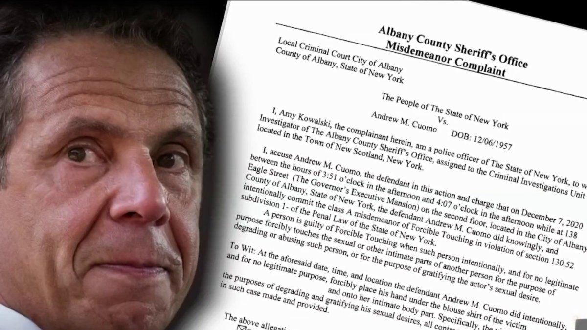 Albany Sheriff: ‘Solid Case’ in Cuomo Groping Charge – NBC New York
